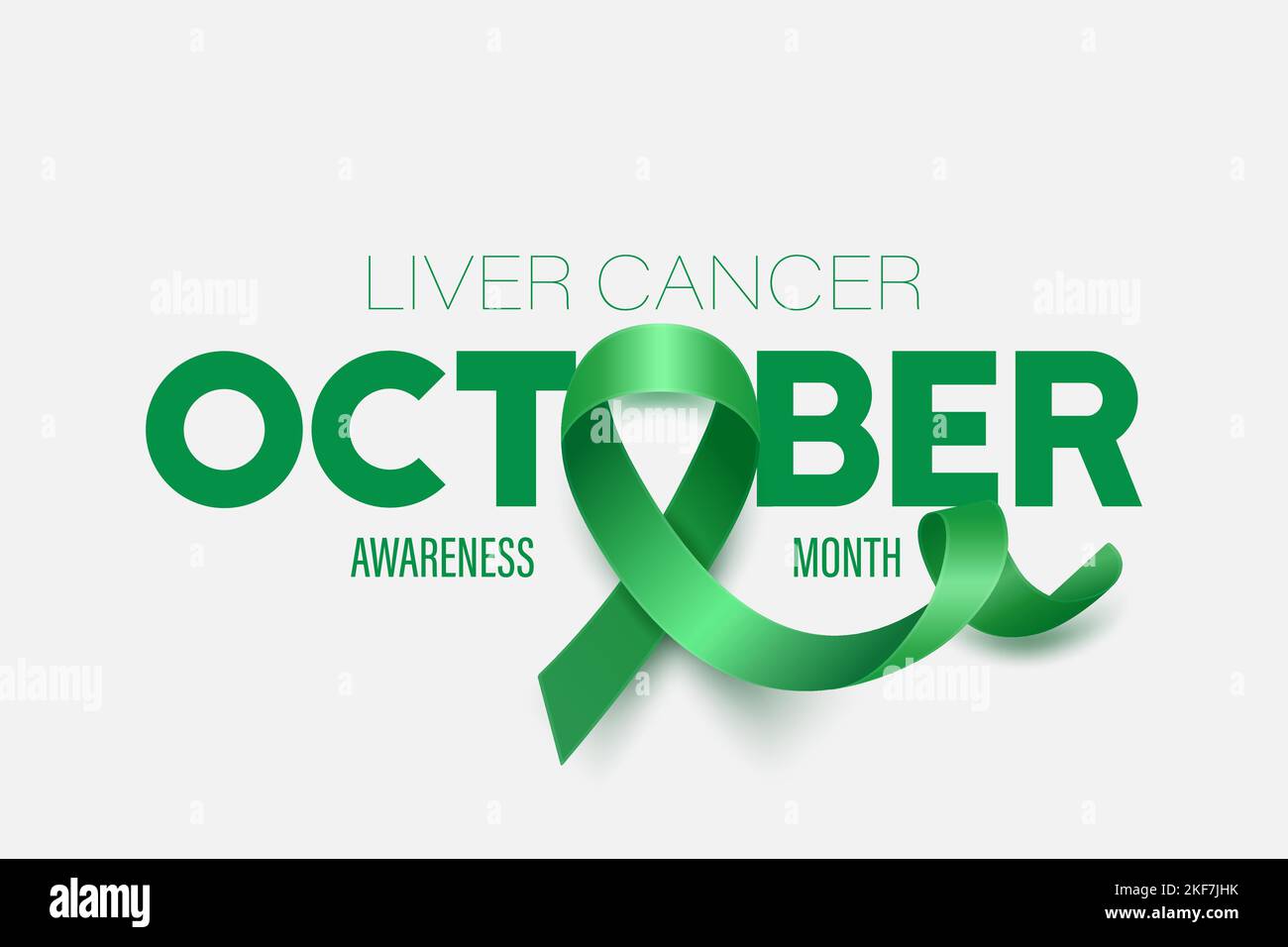October. Liver Cancer Banner, Card, Placard with Vector 3d Realistic ...