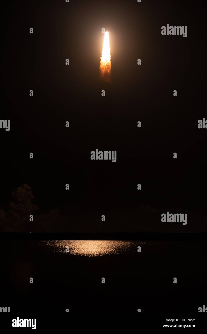 Cape Canaveral, Florida, USA. 16th Nov, 2022. NASA's Space Launch System rocket carrying the ...