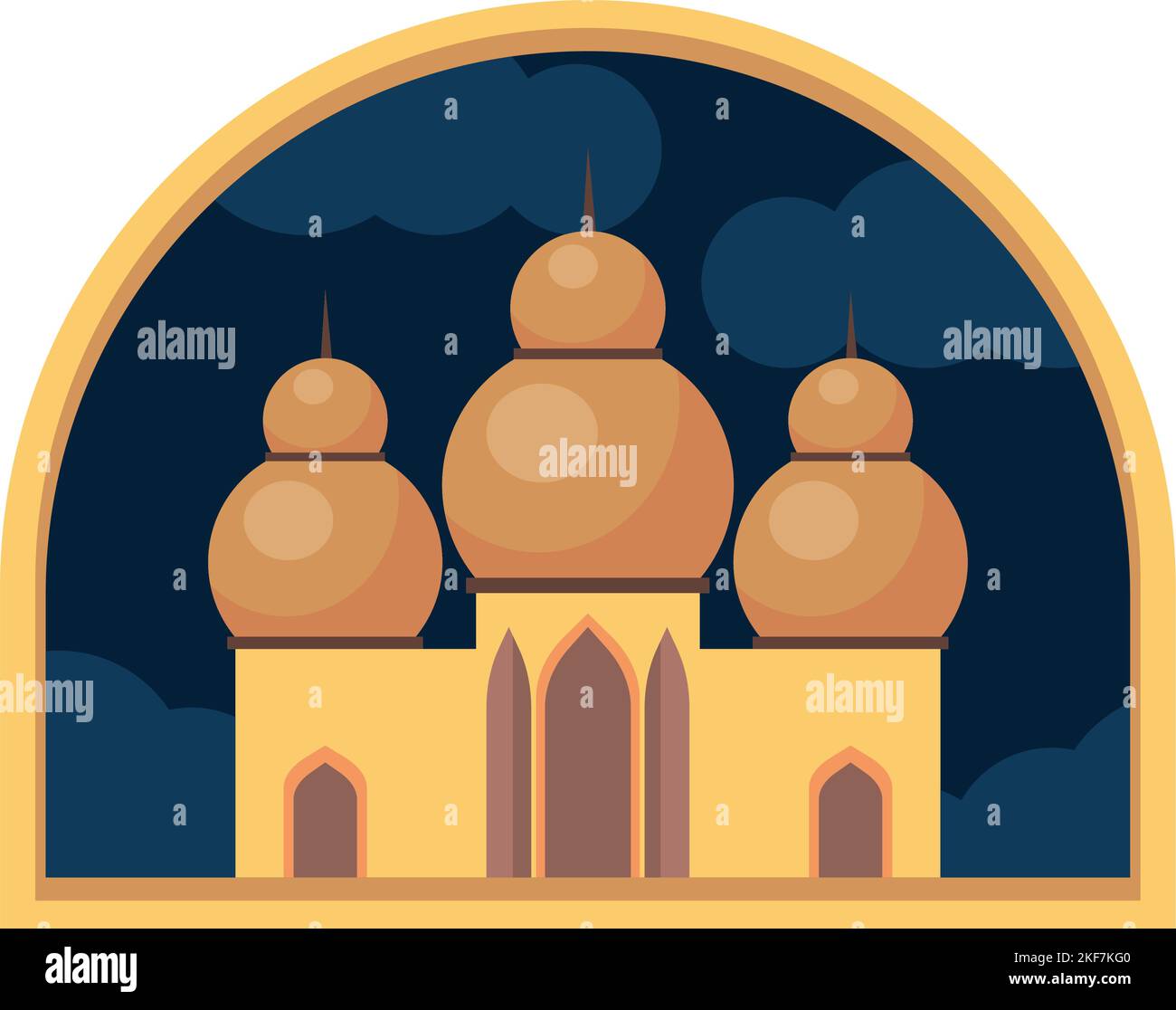 muslim mosque in arch Stock Vector Image & Art - Alamy