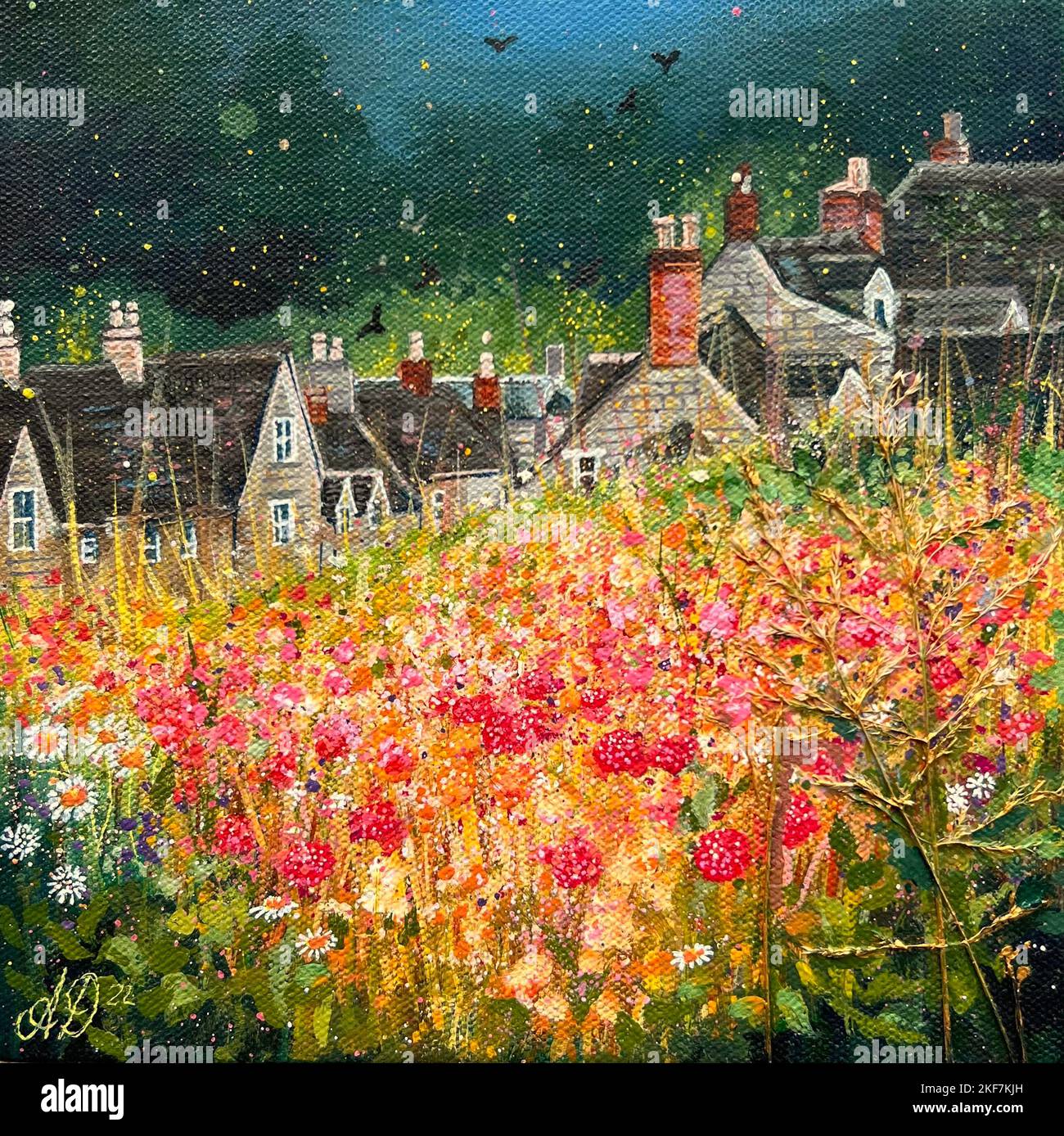 Cotswold landscape painting hi-res stock photography and images - Alamy