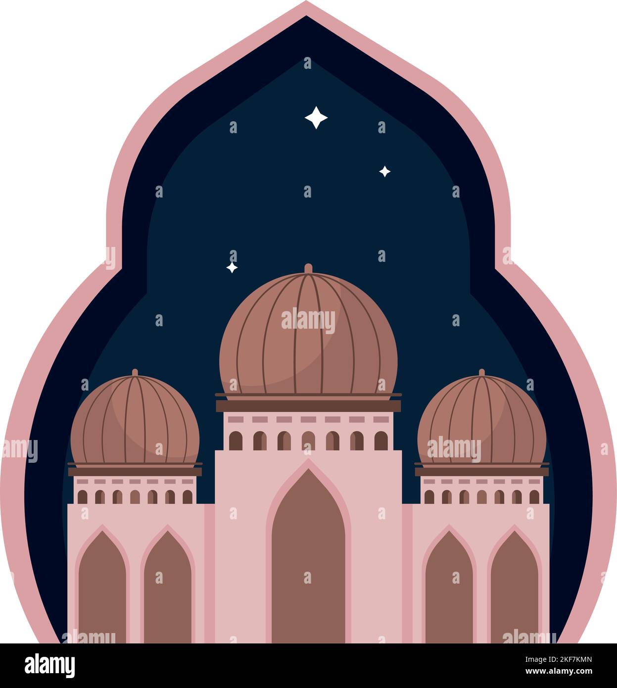 muslim culture pink mosque Stock Vector Image & Art - Alamy