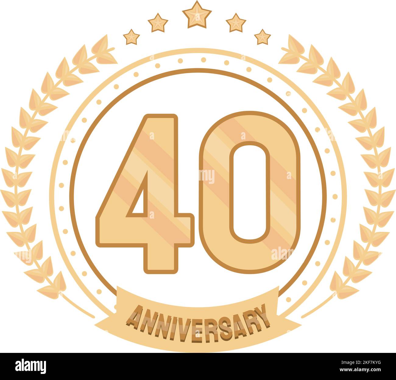 Fortieth year Stock Vector Images - Alamy