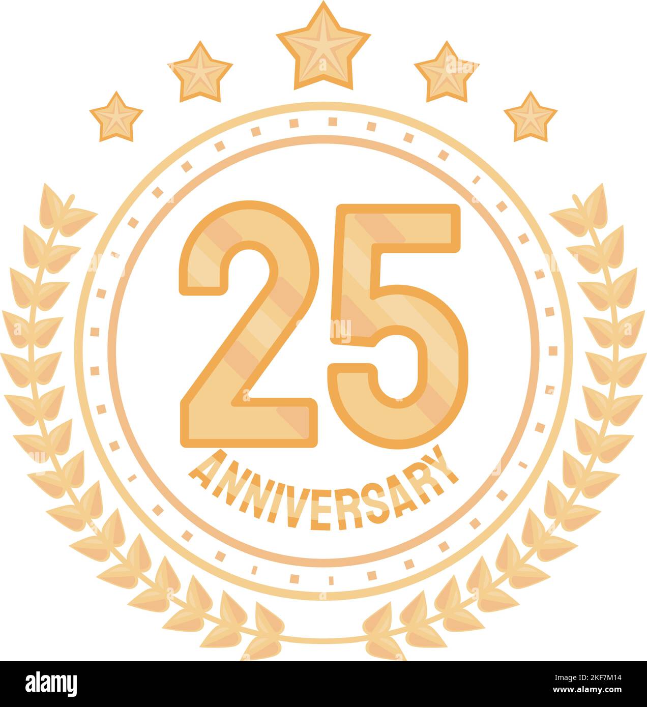 Twenty five year anniversary celebration Cut Out Stock Images ...