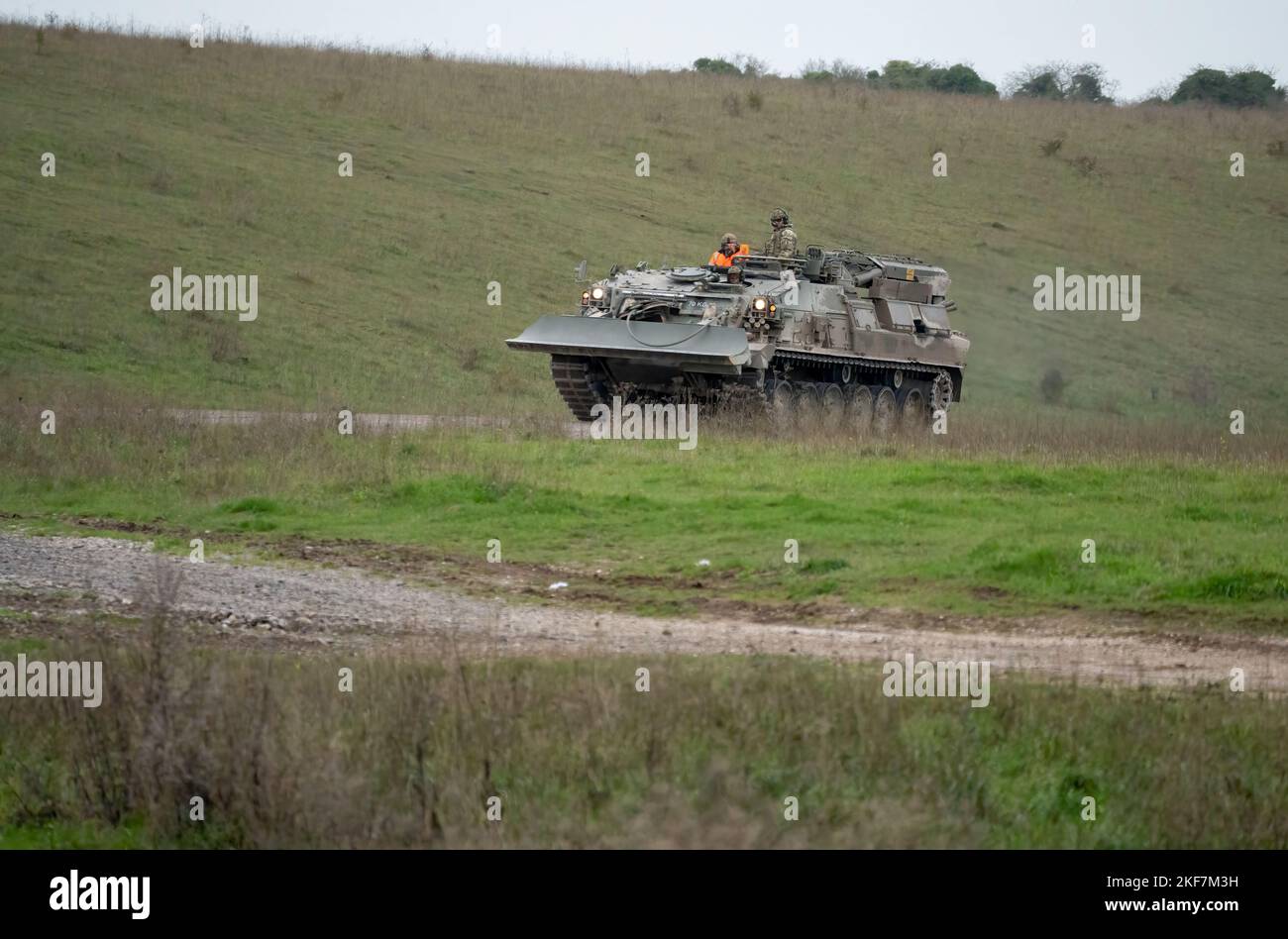 British Army Challenger Armored Repair and Recovery Vehicle (CRARRV) in ...