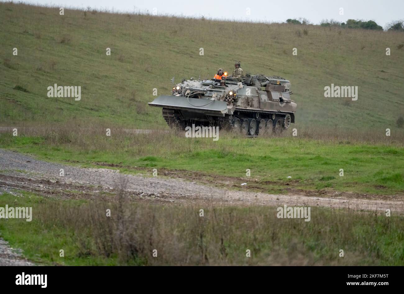 British Army Challenger Armored Repair and Recovery Vehicle (CRARRV) in ...