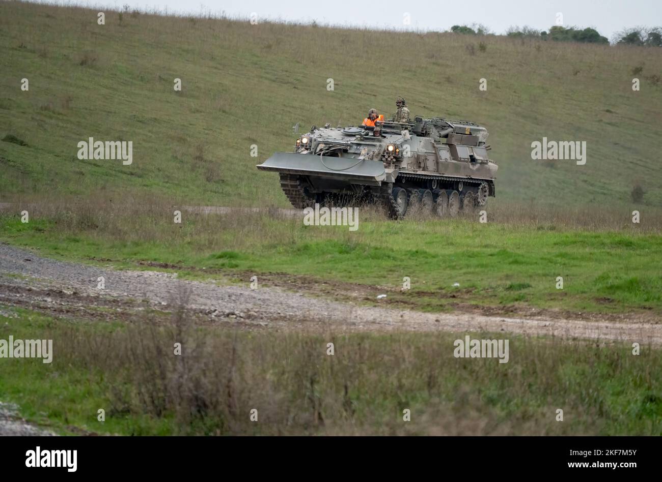 British Army Challenger Armored Repair and Recovery Vehicle (CRARRV) in ...