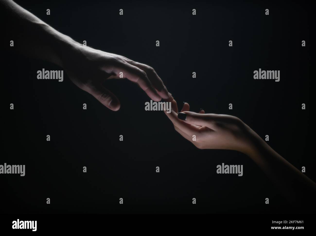 Hands at the time of rescue. Tenderness, tendet touch. Friends greeting ...