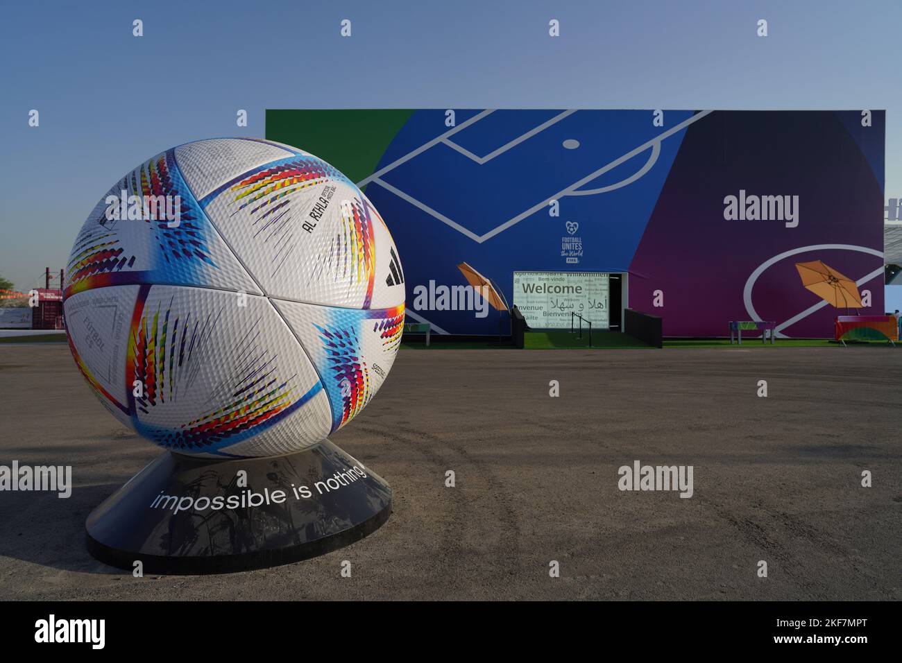 FIFA World Cup Qatar 2022 main fan zone Stock Photo - Alamy