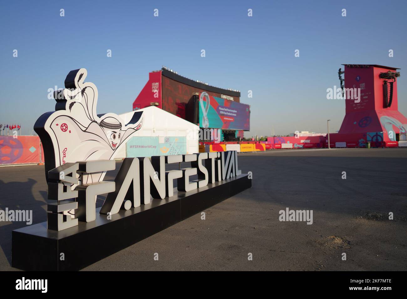 FIFA World Cup Qatar 2022 main fan zone Stock Photo - Alamy