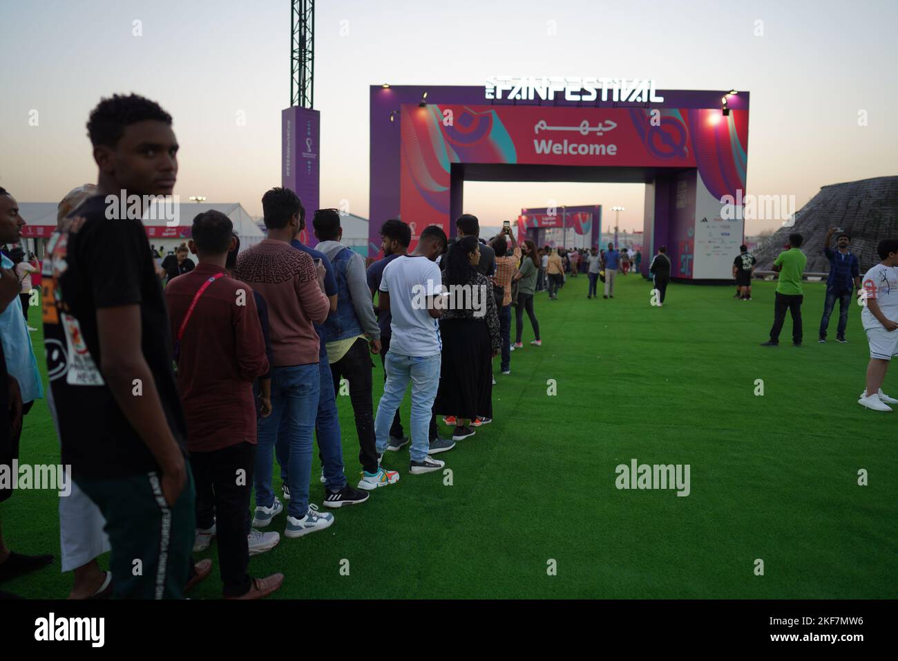 FIFA World Cup Qatar 2022 main fan zone Stock Photo - Alamy