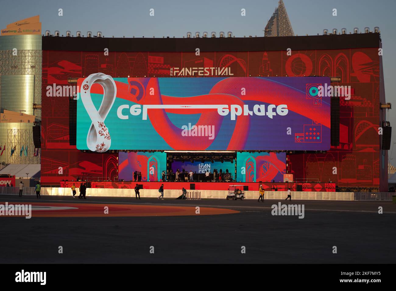 FIFA World Cup Qatar 2022 main fan zone Stock Photo - Alamy