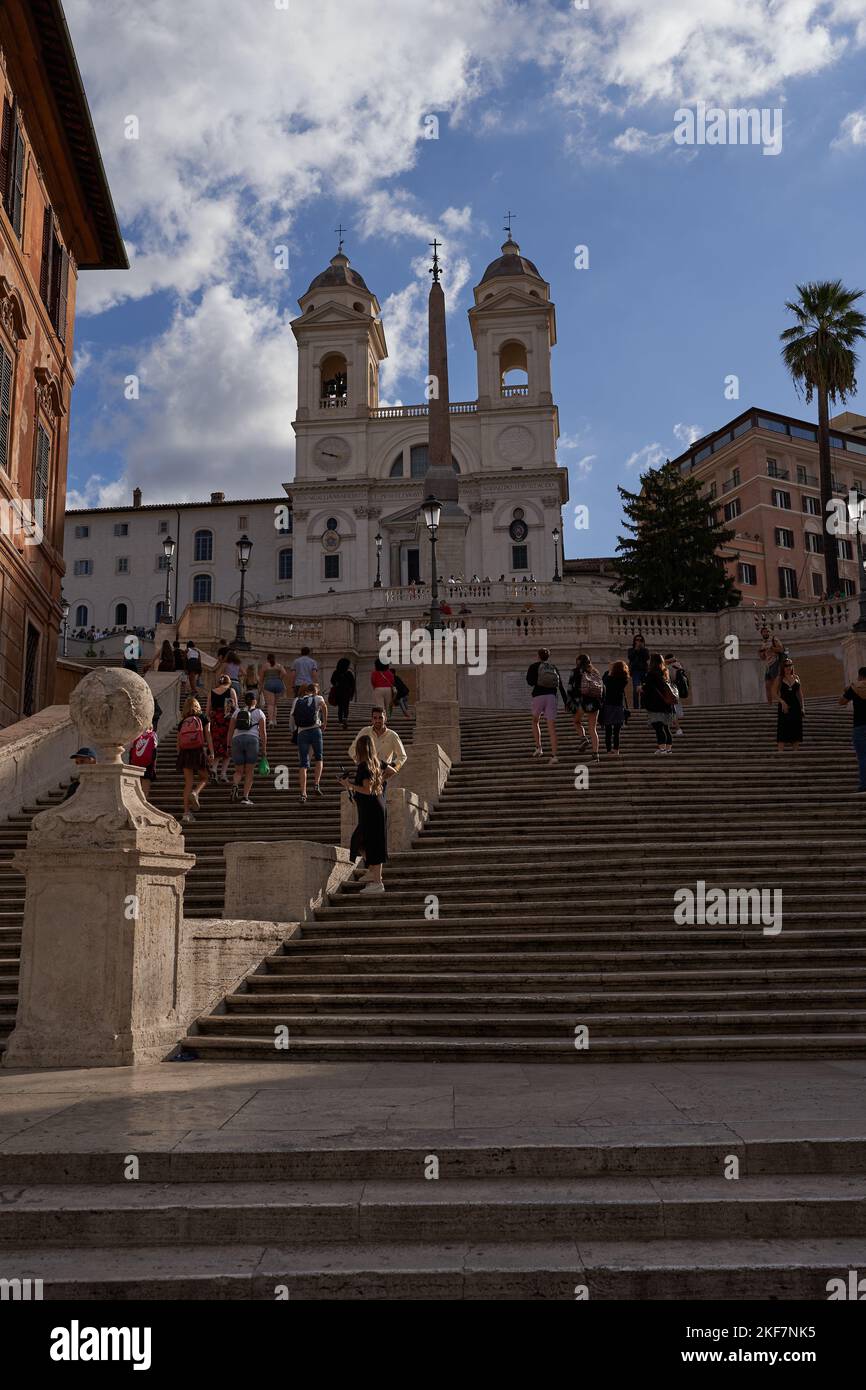 Rome, Italy - September 22, 2022 - The Spanish Steps, a set of steps ...
