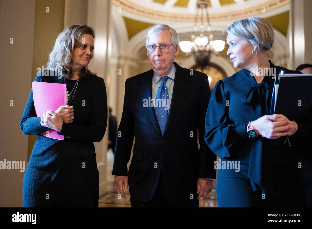 UNITED STATES - NOVEMBER 16: Senate Minority Leader Mitch McConnell, R ...