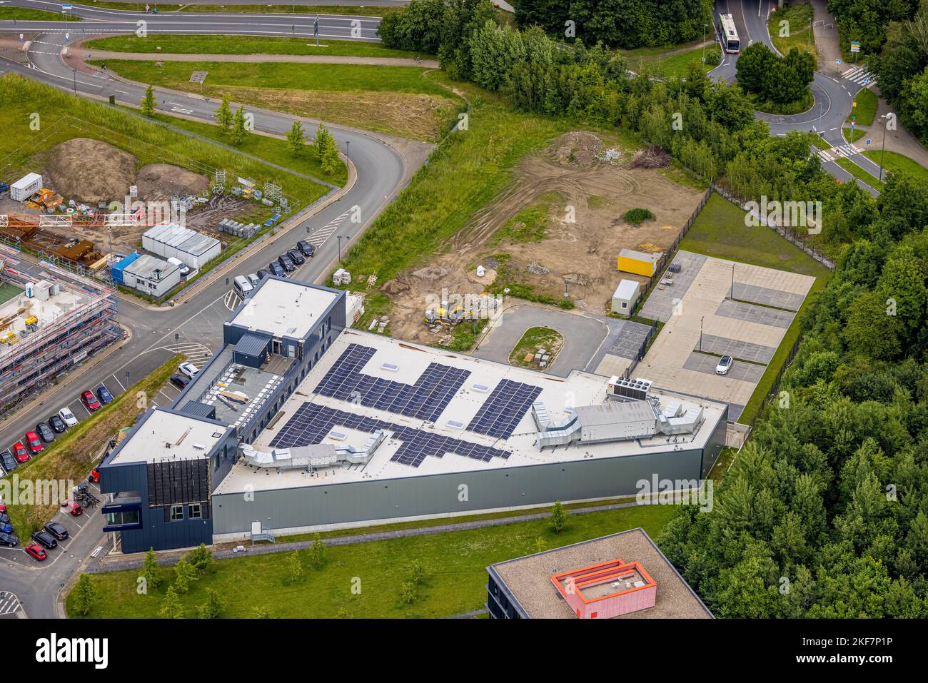 Construction site with new building health campus hi-res stock ...