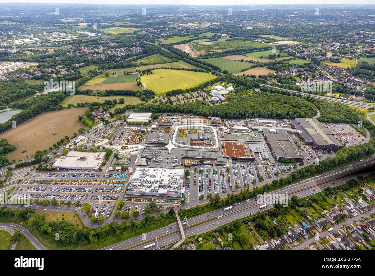 Aerial view, Ruhr Park shopping center, Harpen, Bochum, Ruhr area, North Rhine-Westphalia ...