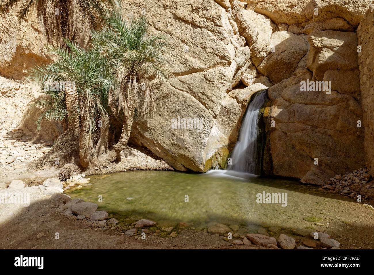 Long exposure of the Chebika Oasis in Tunisia. Travel destination ...
