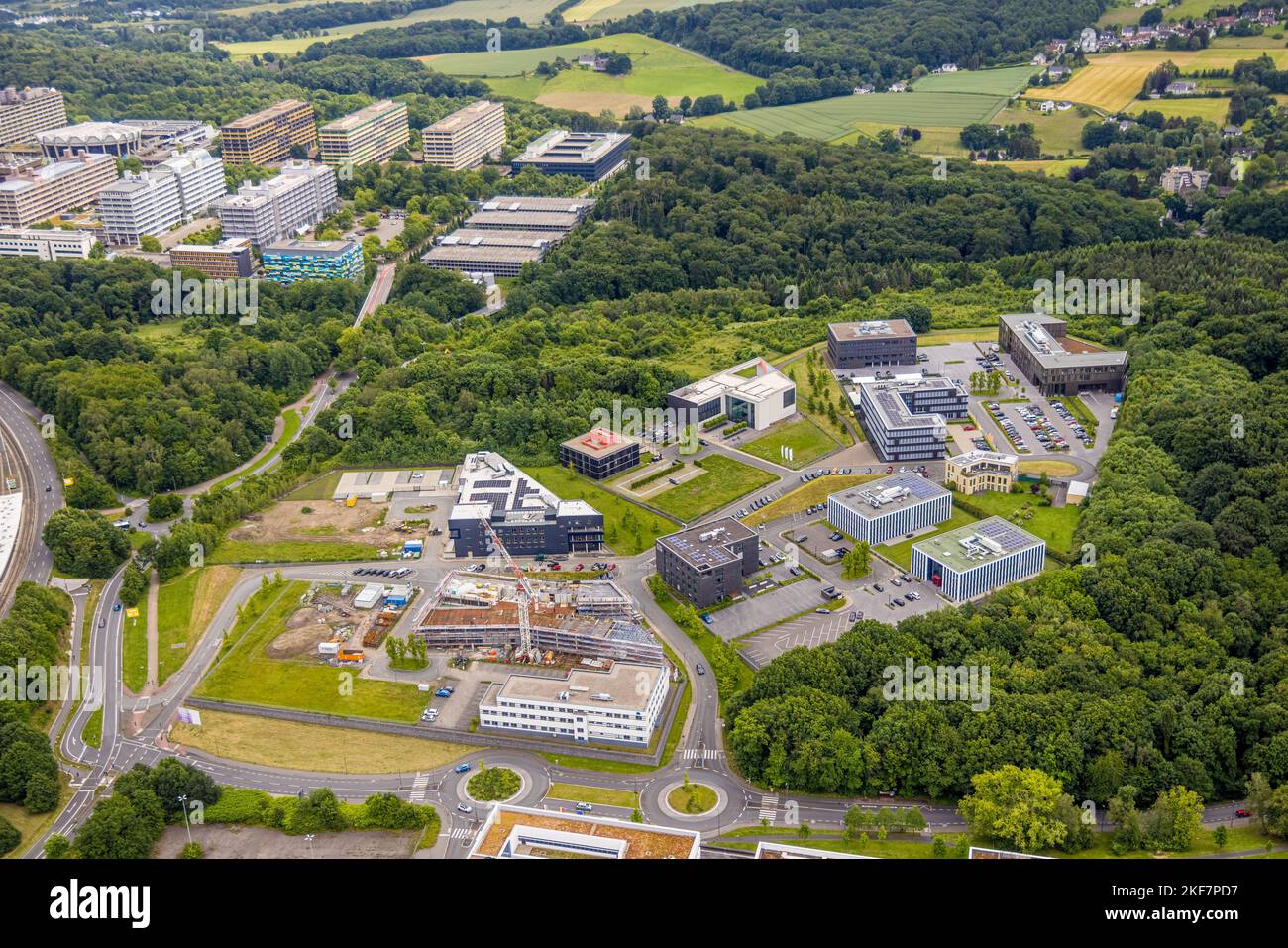 Construction site with new building health campus hi-res stock ...