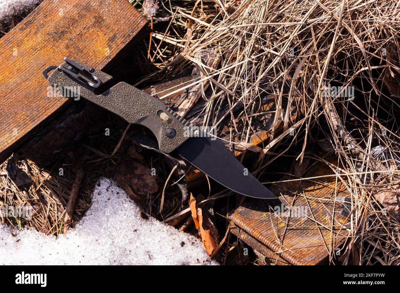 Folding knife with many tools. Multifunctional knife for the military ...