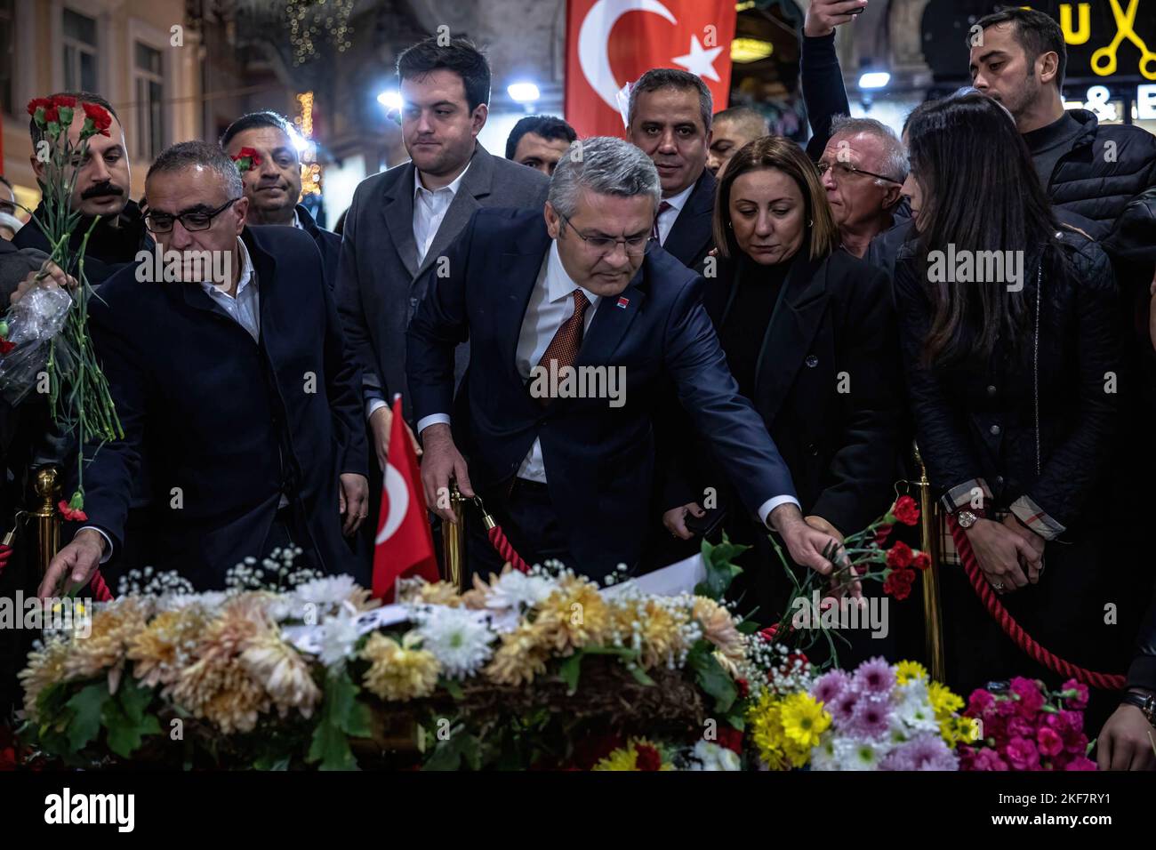 Istanbul, Turkey. 16th Nov, 2022. CHP Deputy Chairman Oguz Kaan Salici ...