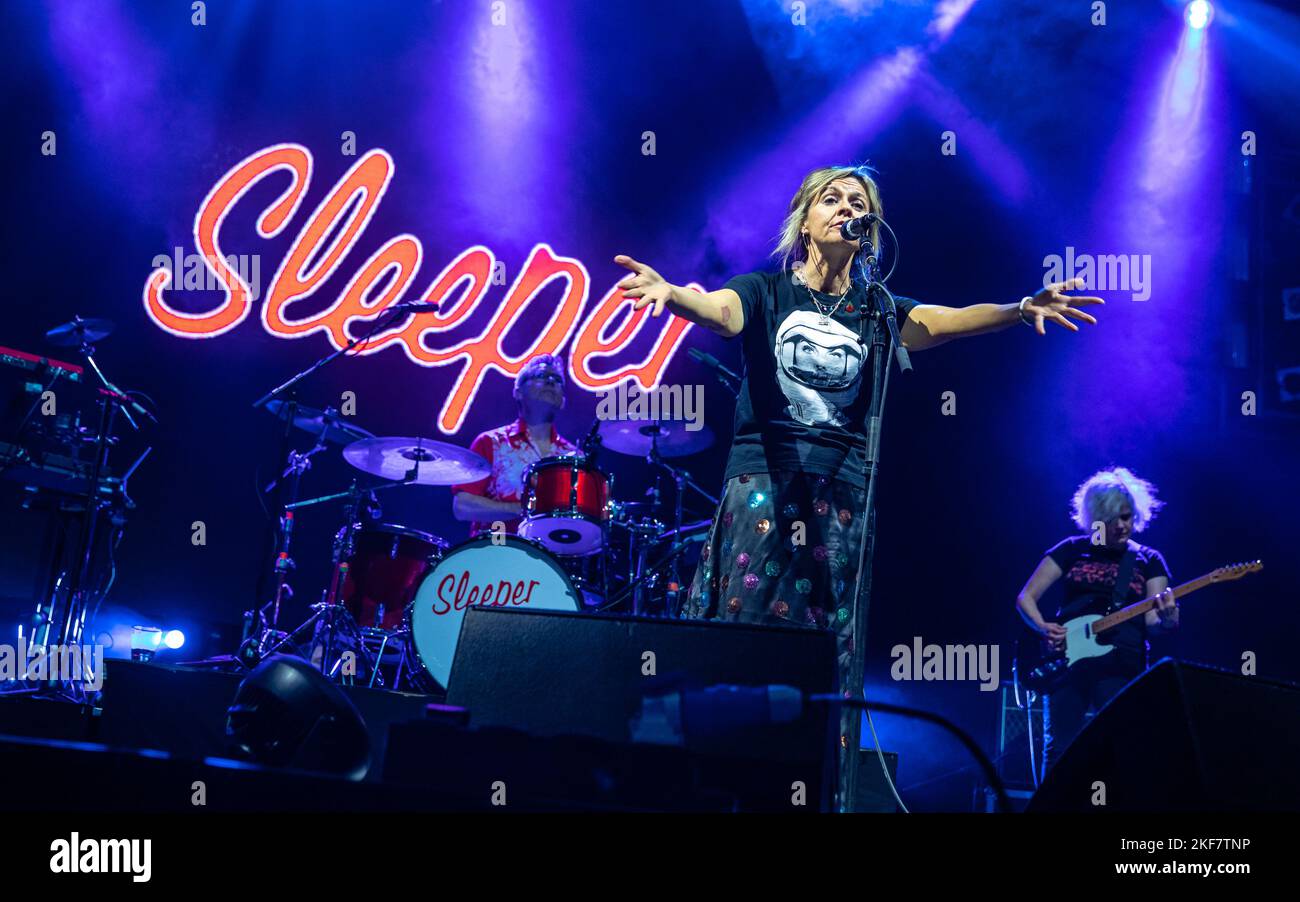 Sleeper performing at Shiiine On Weekender 2022. Butlins, Minehead, UK ...