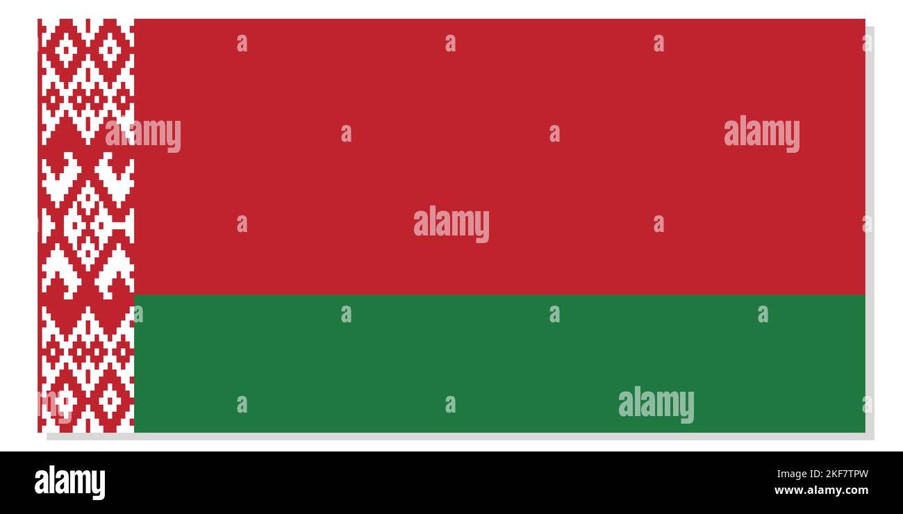 Flag of Belarus. Belarusian national symbol in official colors ...