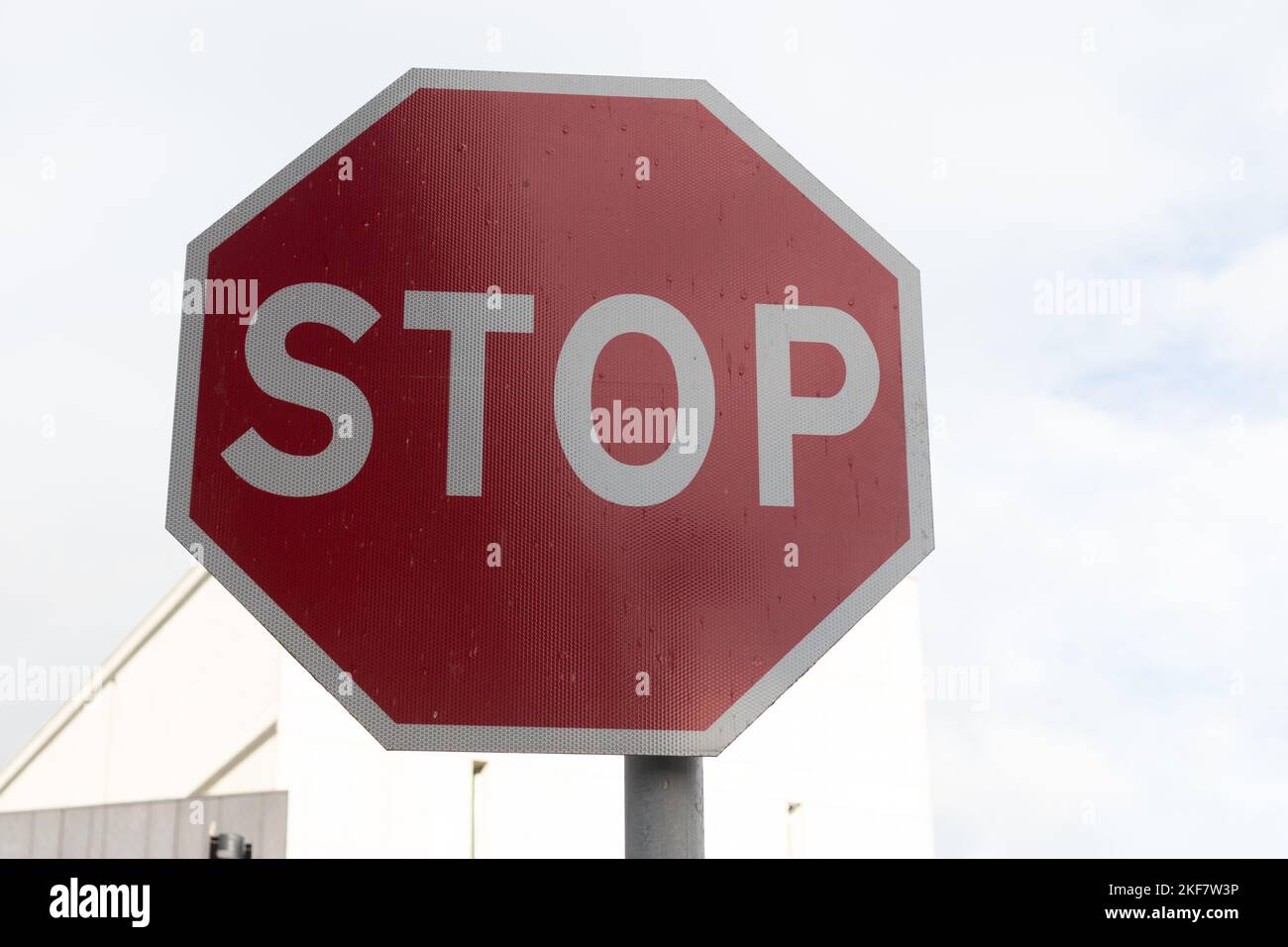 red Stop Traffic Sign Stock Photo - Alamy