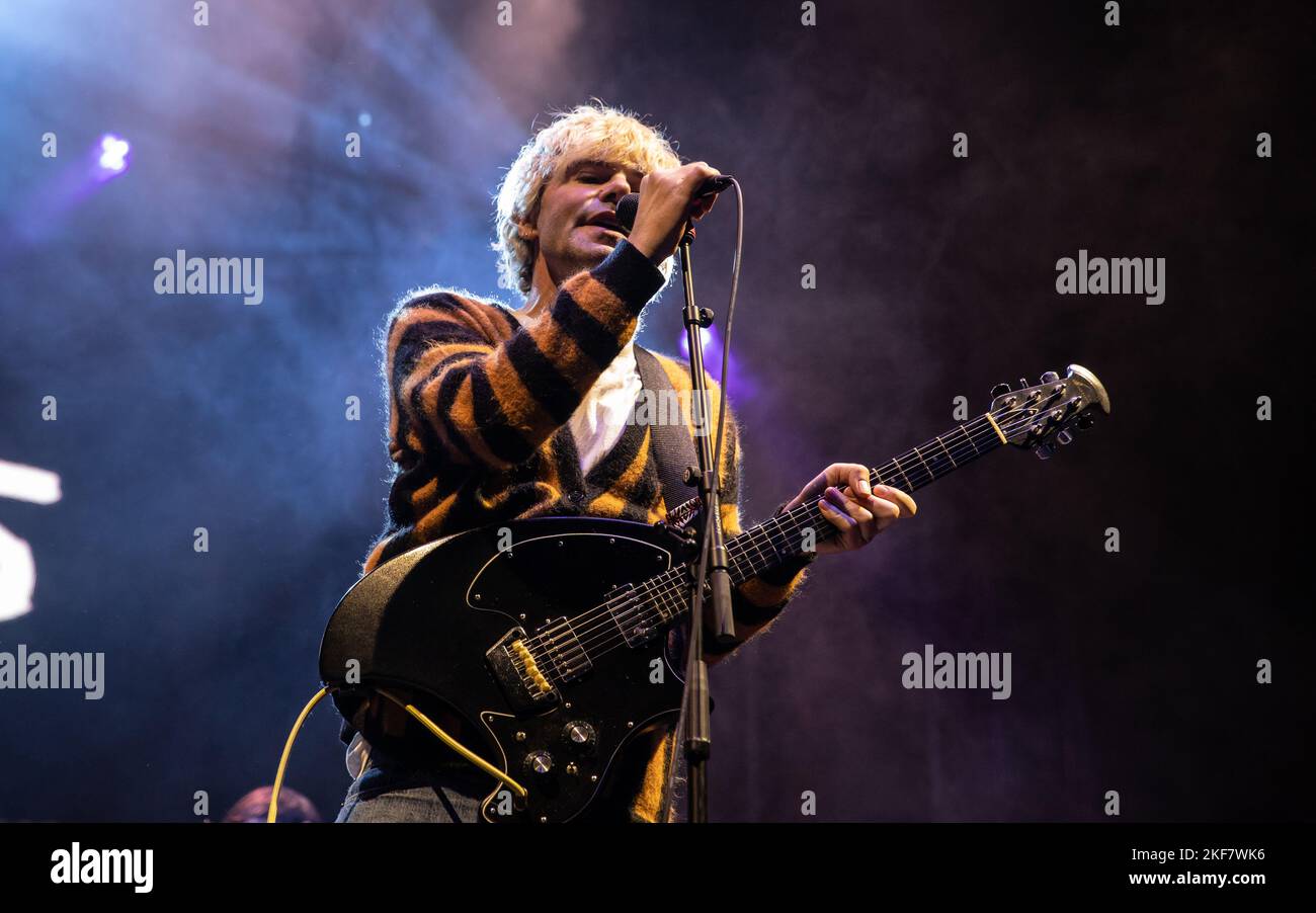 Tim Burgess performing at Shiiine On Weekender 2022. Butlins, Minehead ...