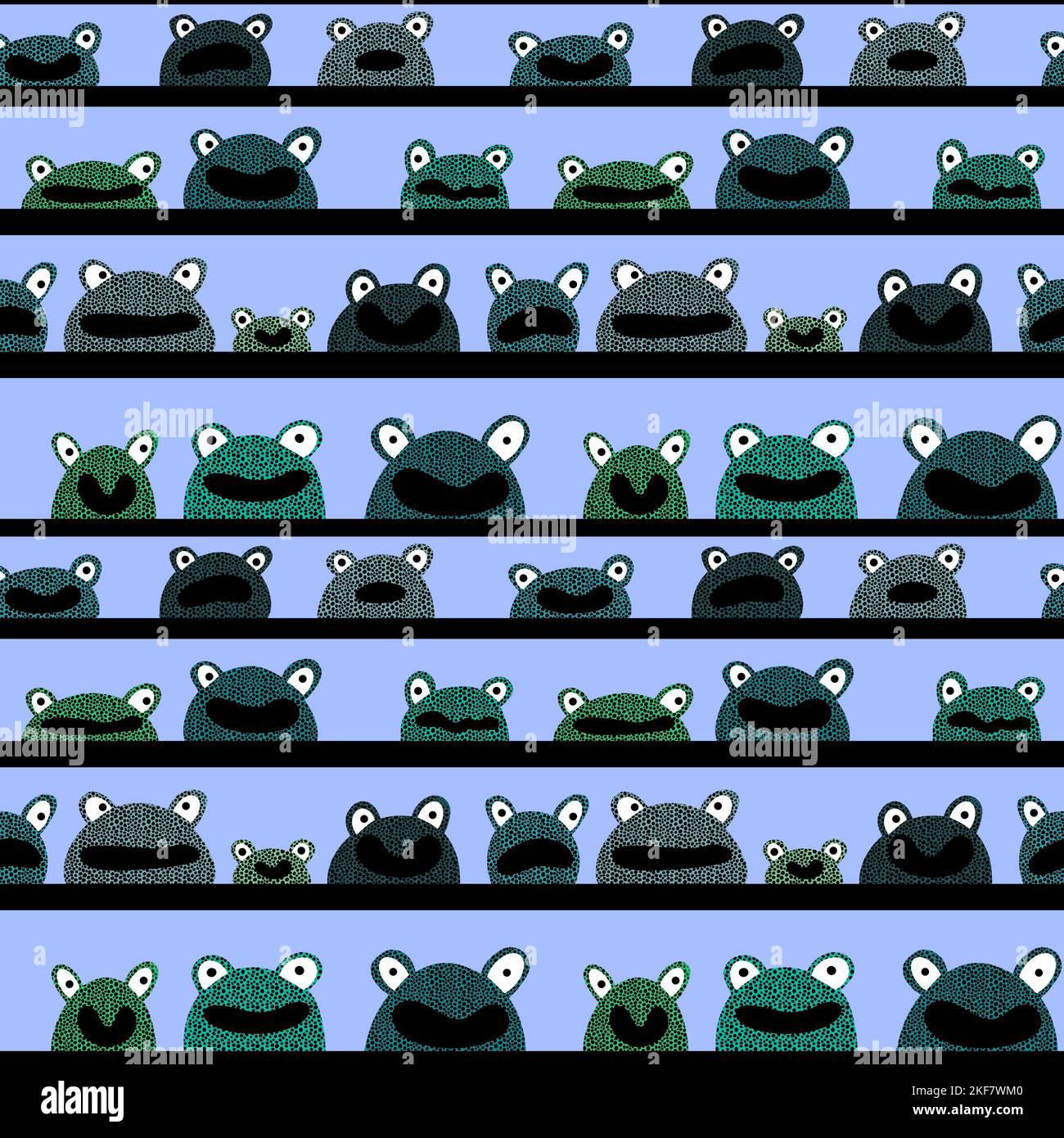 Cartoon animals seamless frogs pattern for wrapping paper and fabrics ...