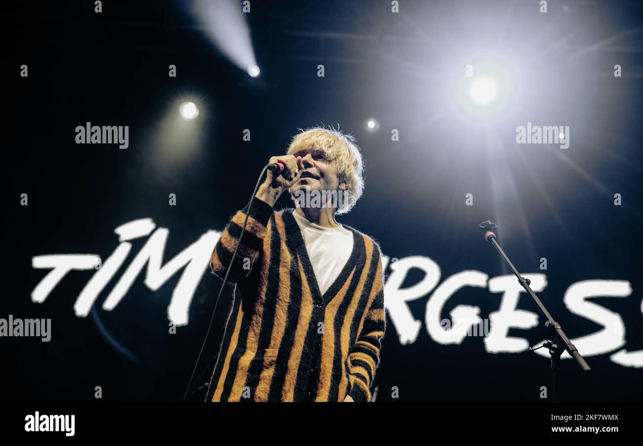 Tim Burgess performing at Shiiine On Weekender 2022. Butlins, Minehead ...