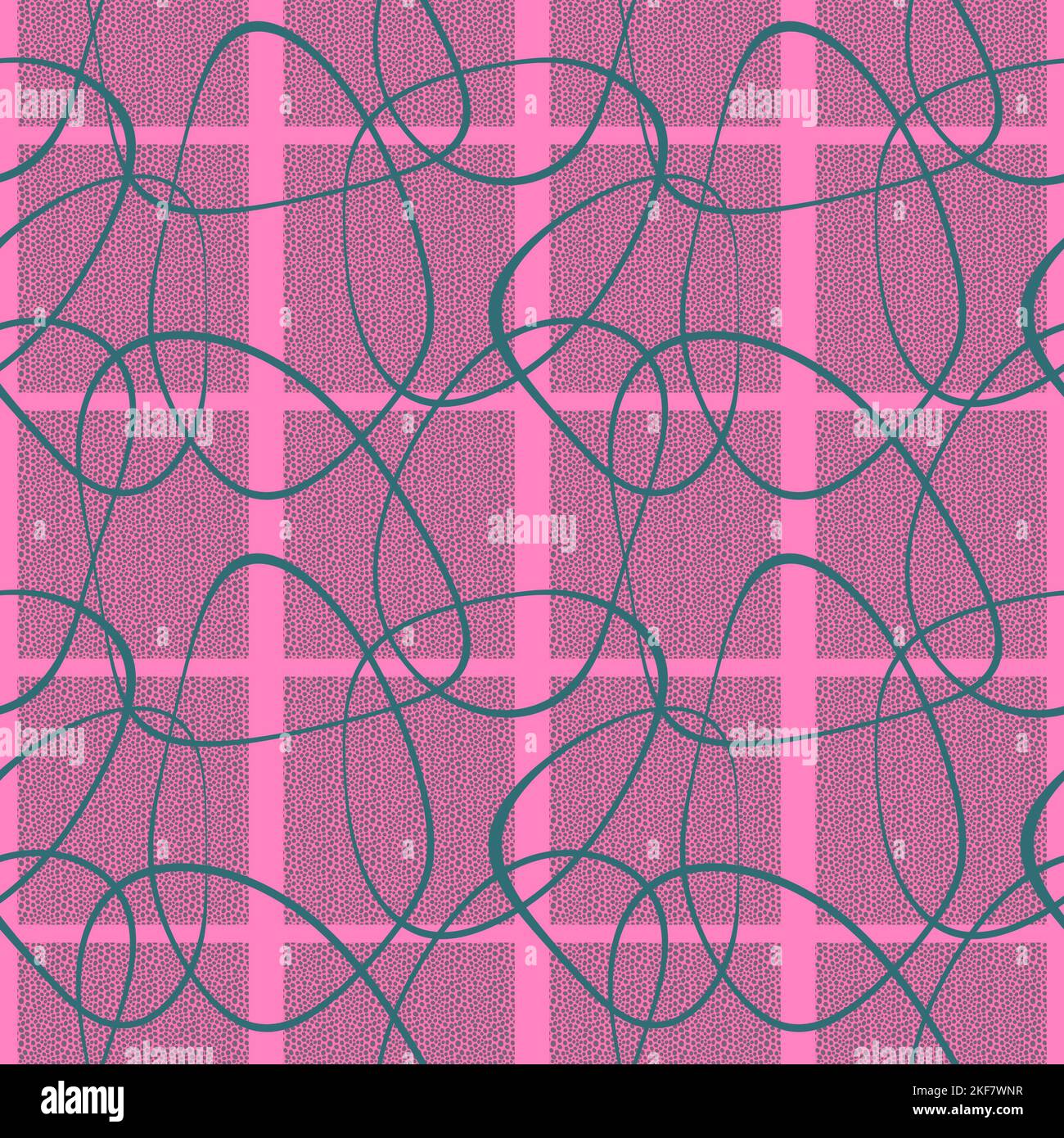 Cartoon geometric oval seamless polka dots circle pattern for wrapping ...