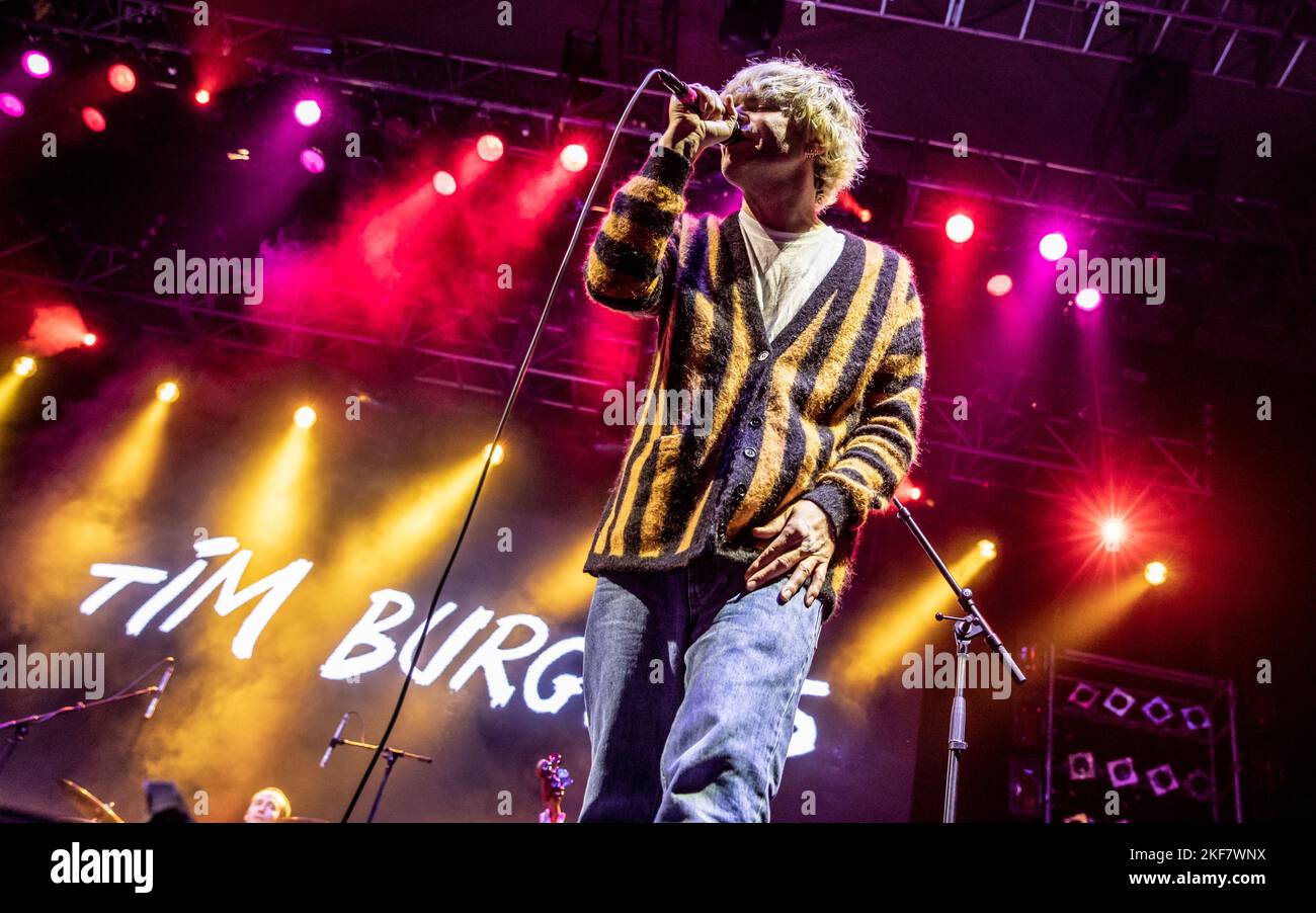 Tim Burgess performing at Shiiine On Weekender 2022. Butlins, Minehead ...