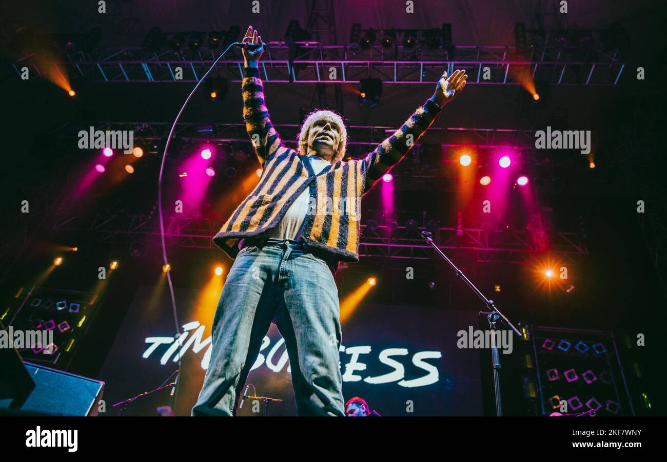 Tim Burgess performing at Shiiine On Weekender 2022. Butlins, Minehead ...