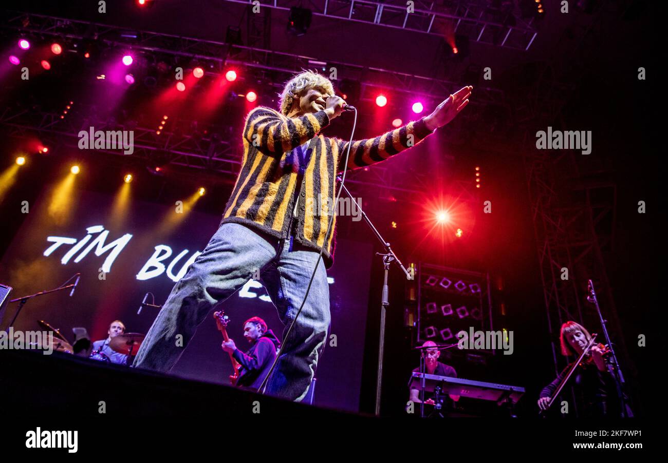 Tim Burgess performing at Shiiine On Weekender 2022. Butlins, Minehead ...