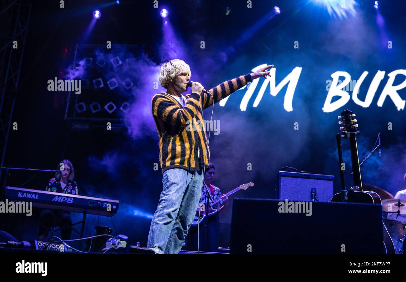 Tim Burgess performing at Shiiine On Weekender 2022. Butlins, Minehead ...