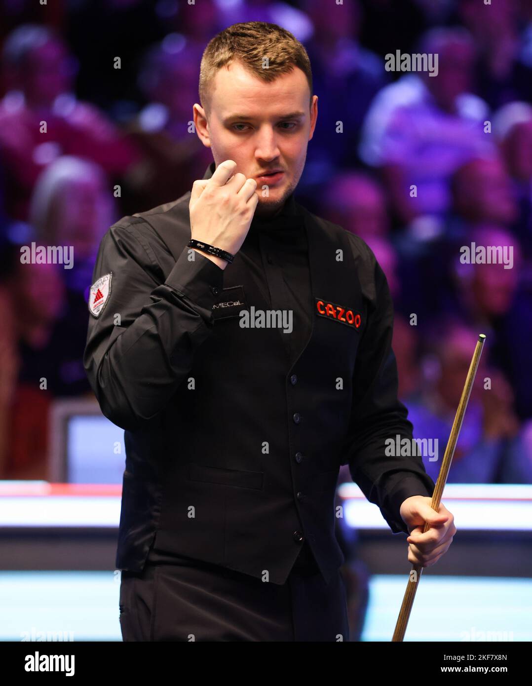 England’s Sam Craigie during day five of the Cazoo UK Snooker ...