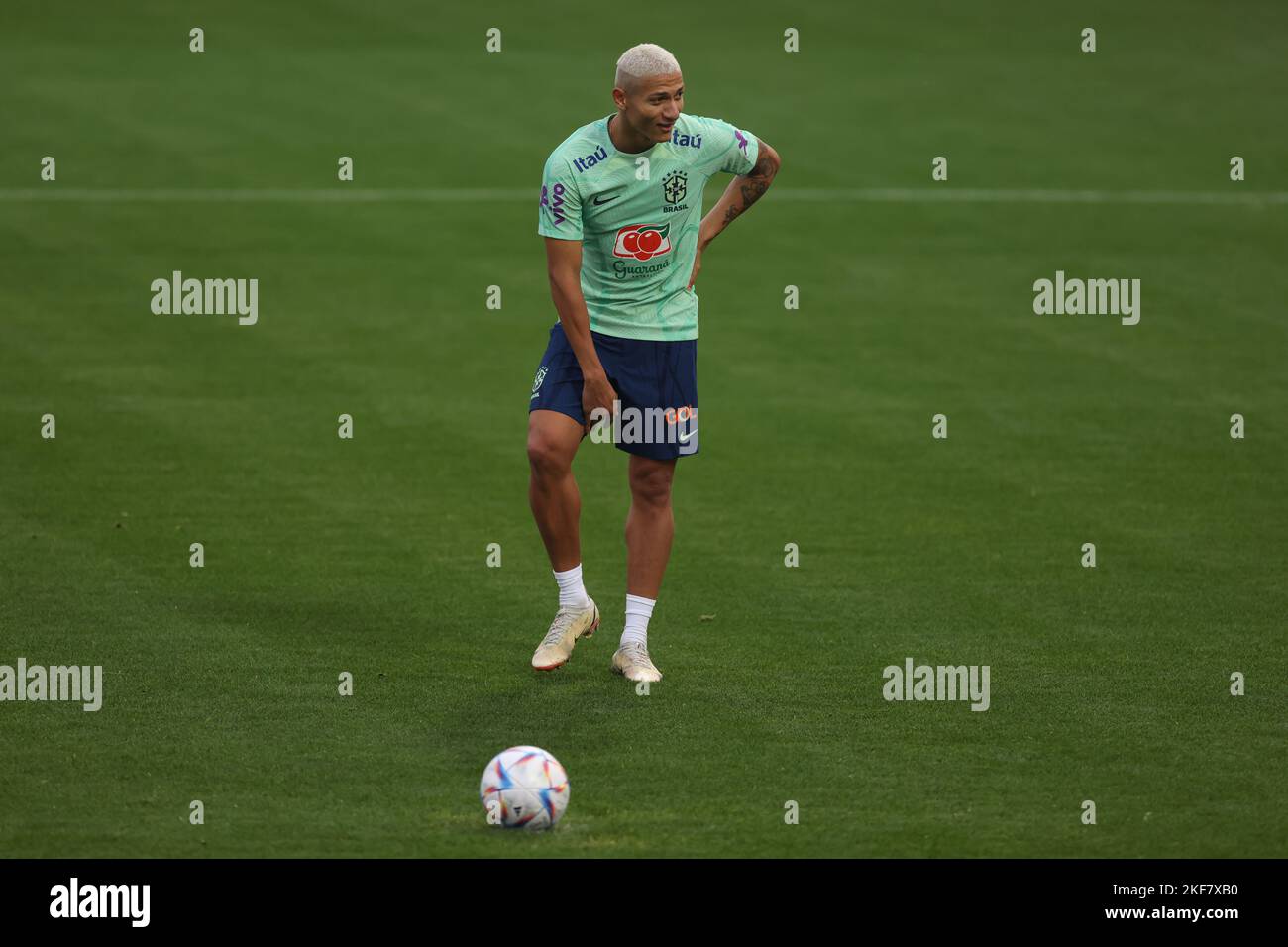 Turin, Italy, 15th November 2022. Richarlison of Brazil reacts during ... Turin, Italy, 15th November 2022. Richarlison of Brazil reacts during ...