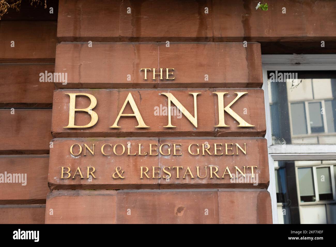 dublin, Ireland - October 20, 2022: The Bank pub, bar and restaurant on ...