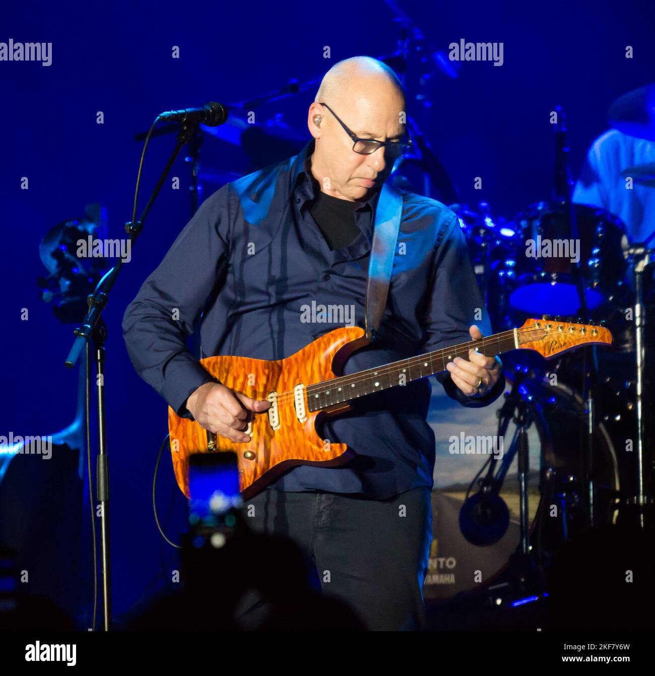 Mark Knopfler giving concert at Palau Sant Jordi Stock Photo - Alamy