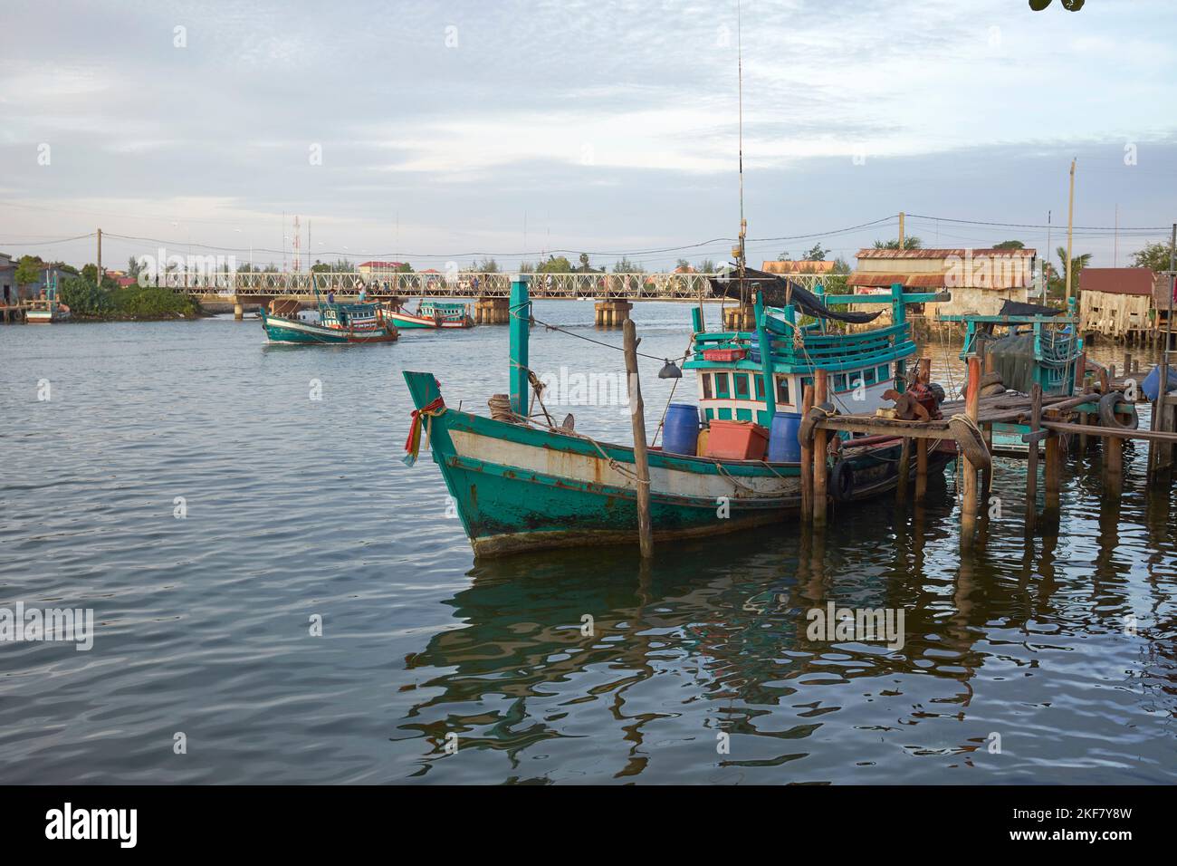 Kampot fishing boats hi-res stock photography and images - Alamy