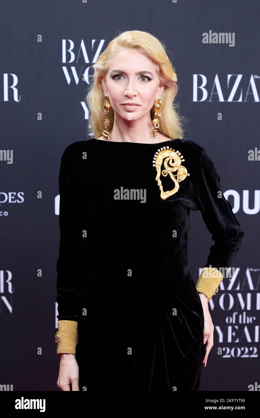 Madrid. Spain. 20221116, Sabine Getty attends Harper's BAZAAR ‘Woman of ...
