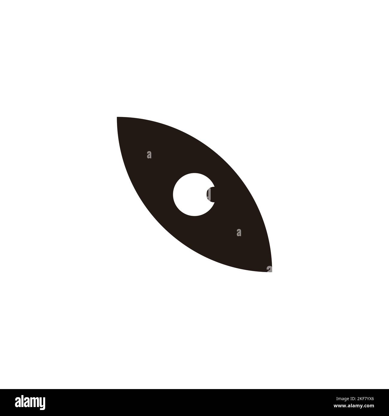 Leaf, moon geometric symbol simple logo vector Stock Vector Image & Art ...