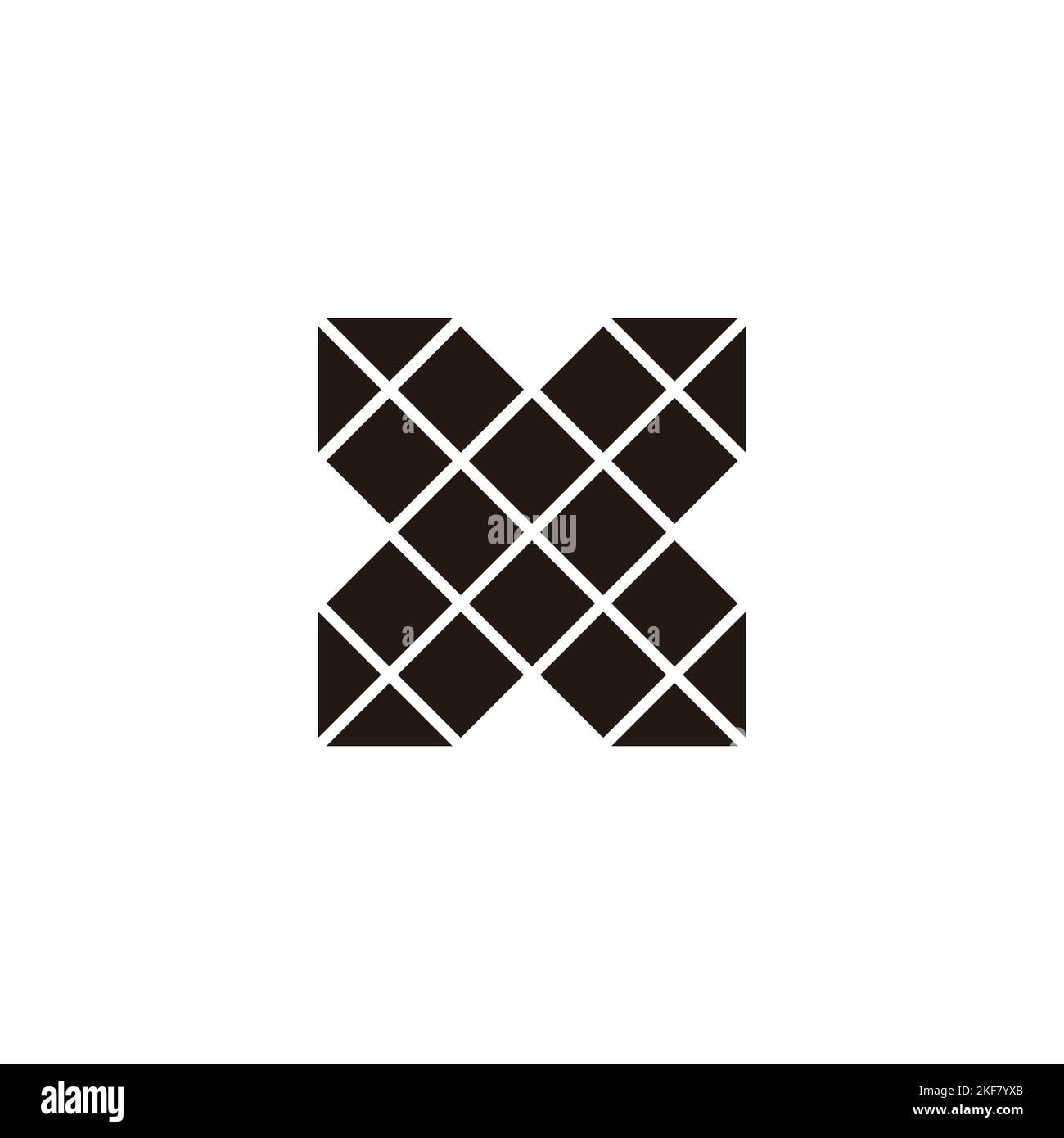 Letter X window geometric symbol simple logo vector Stock Vector Image & Art - Alamy