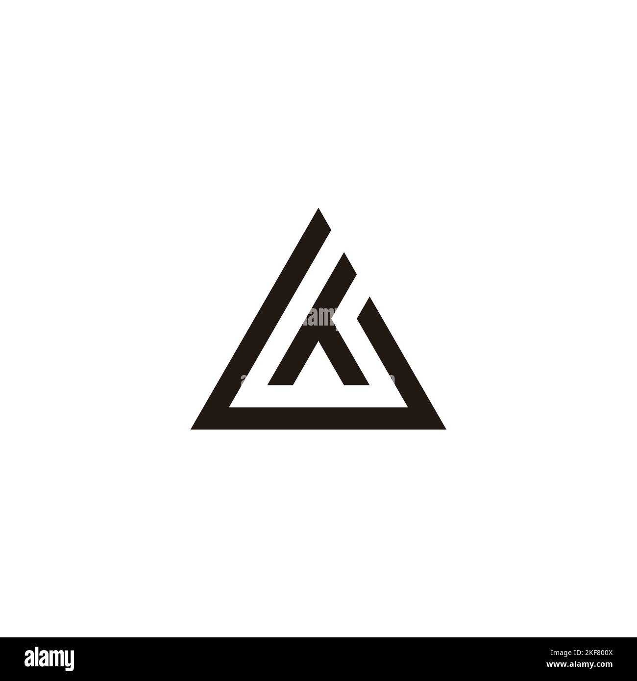 Letter G and h triangle geometric symbol simple logo vector Stock ...