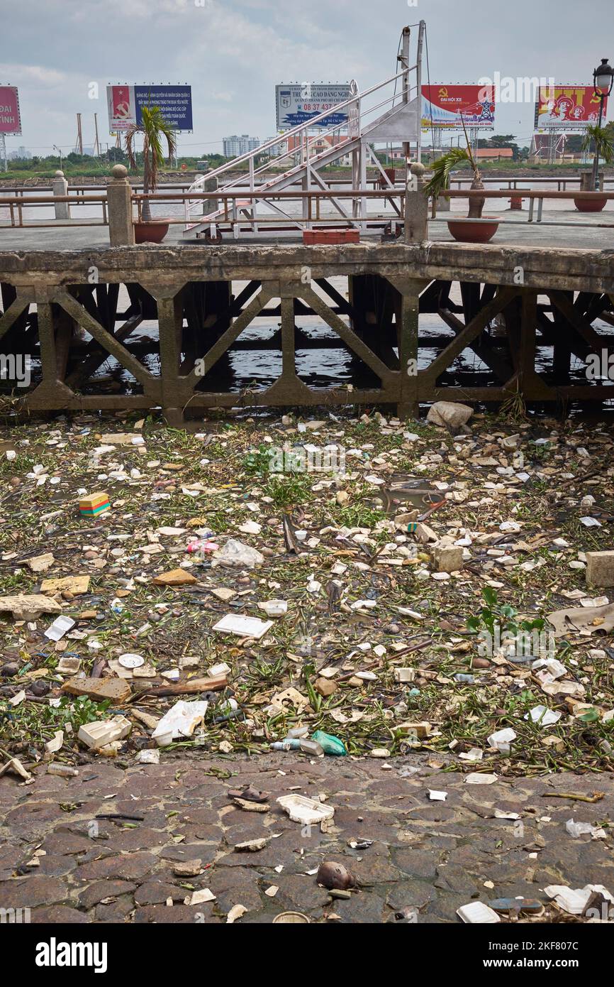 Polluted River Water in Ho Chi Minh City Vietnam Stock Photo - Alamy