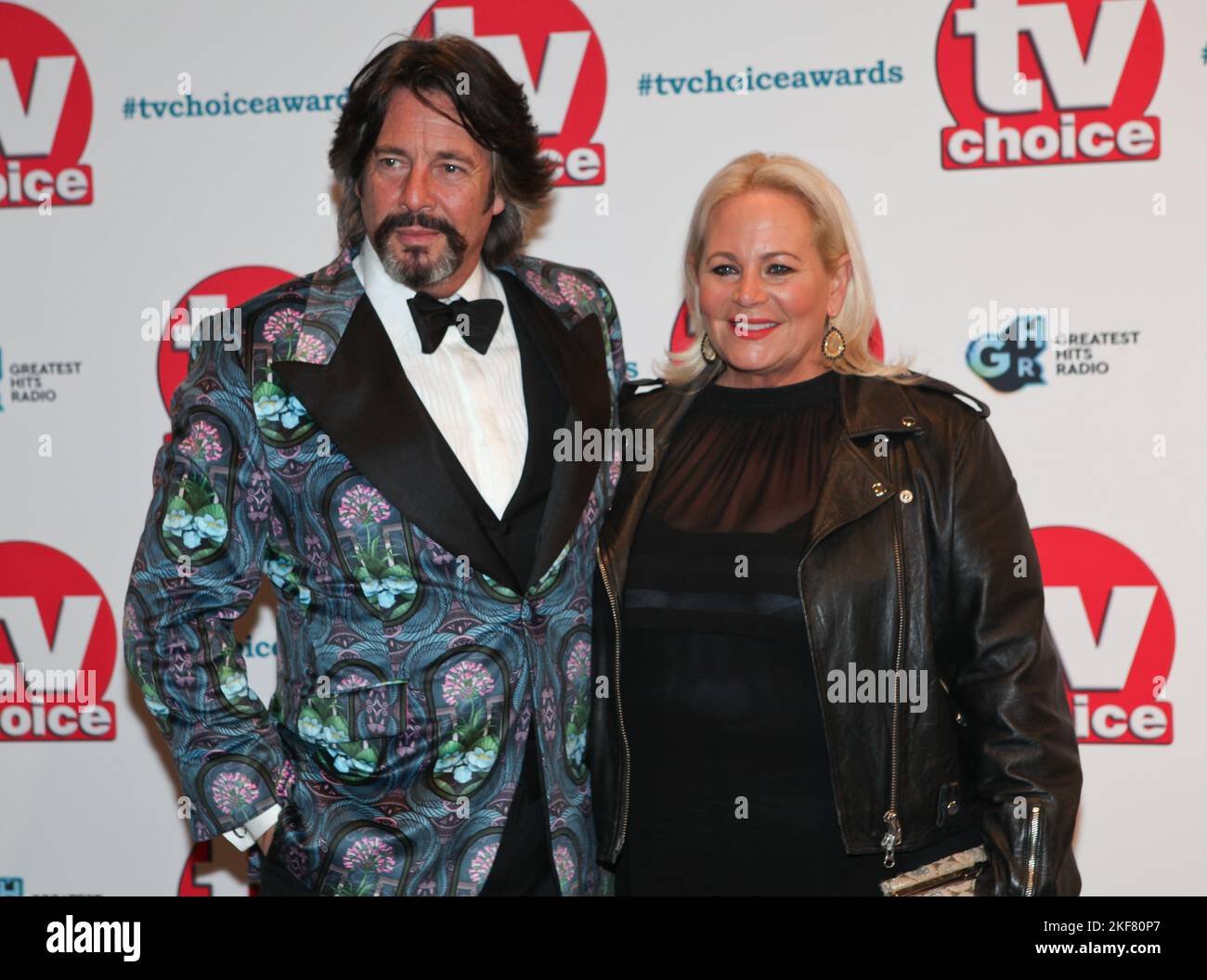 London, UK. Laurence Llewelyn-Bowen and wife at the TV Choice Awards ...