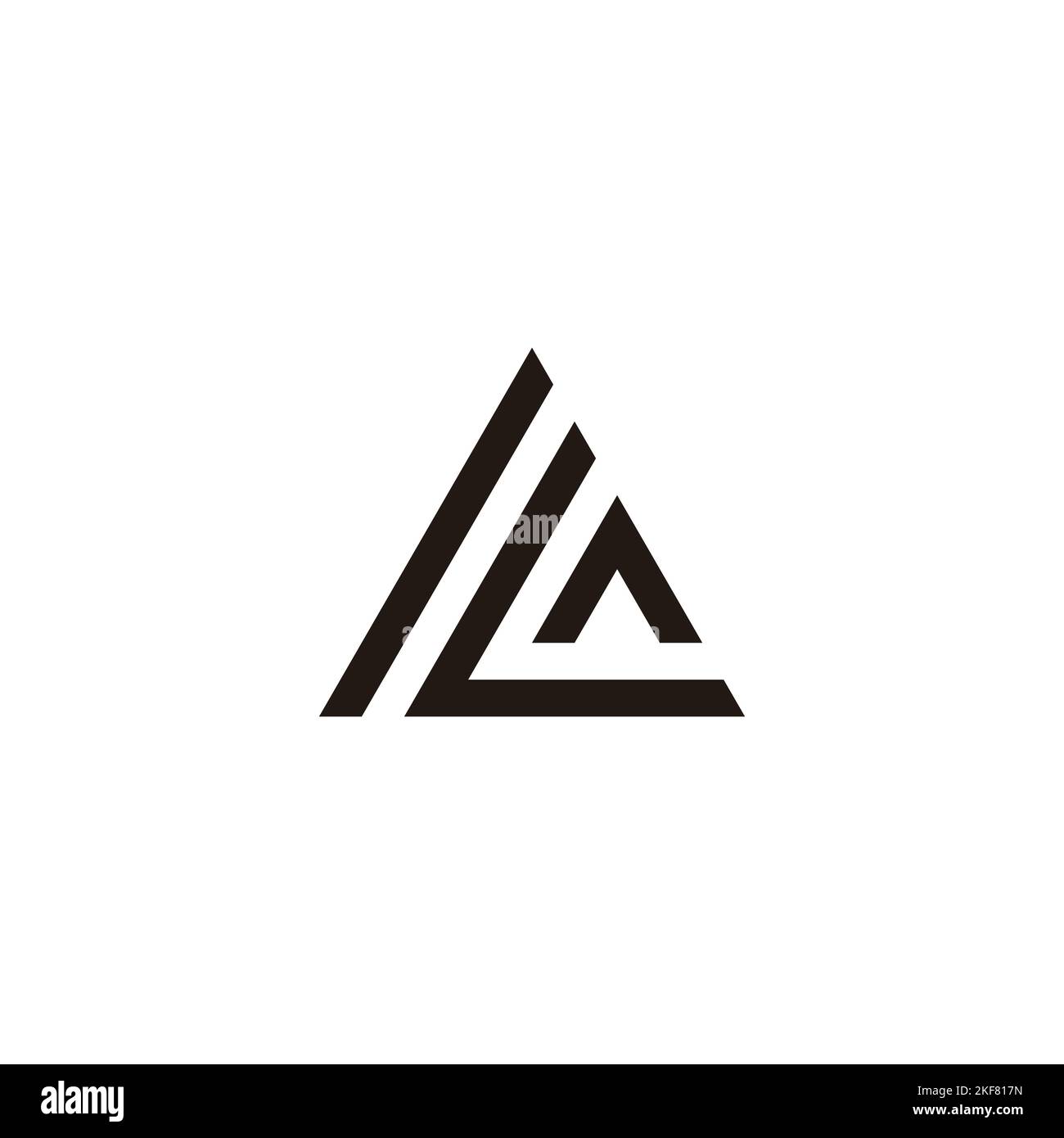 Letter M, L and A triangle geometric symbol simple logo vector Stock Vector Image & Art - Alamy