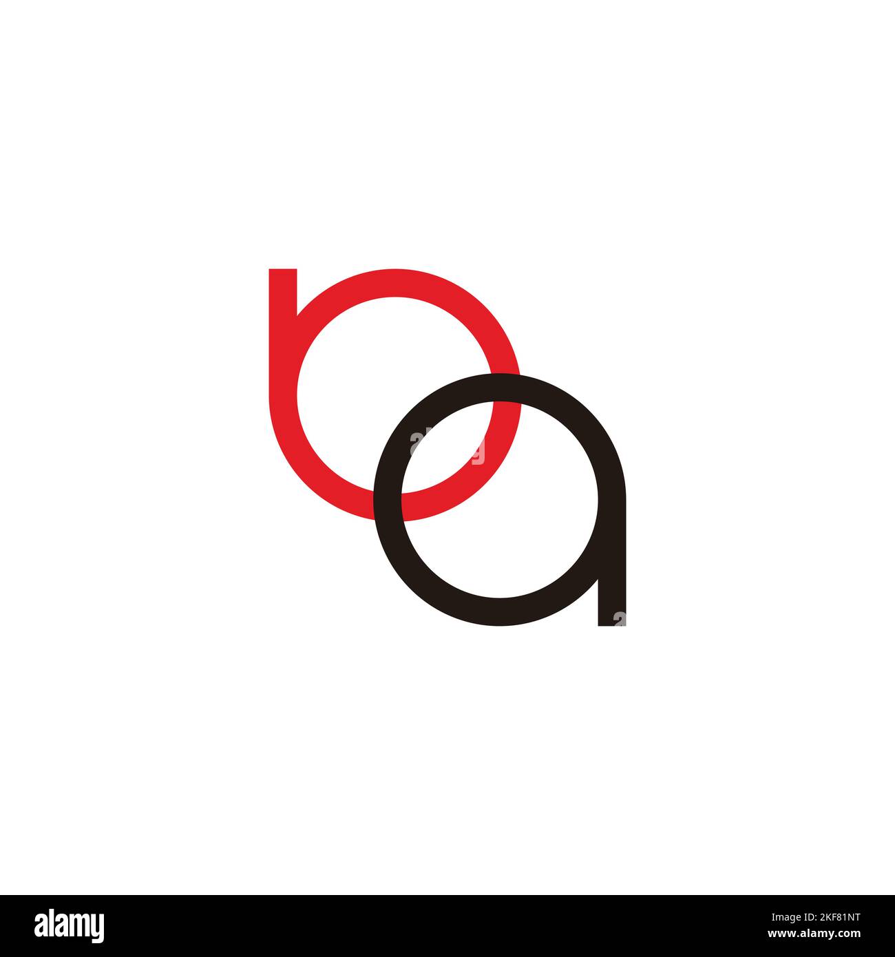 Letter b and a circle geometric symbol simple logo vector Stock Vector Image & Art - Alamy