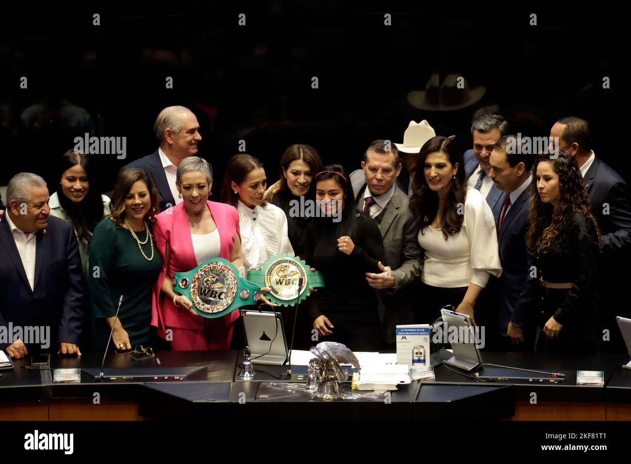 Mexico City, Mexico. 16th Nov, 2022. Former world boxing champion Julio ...