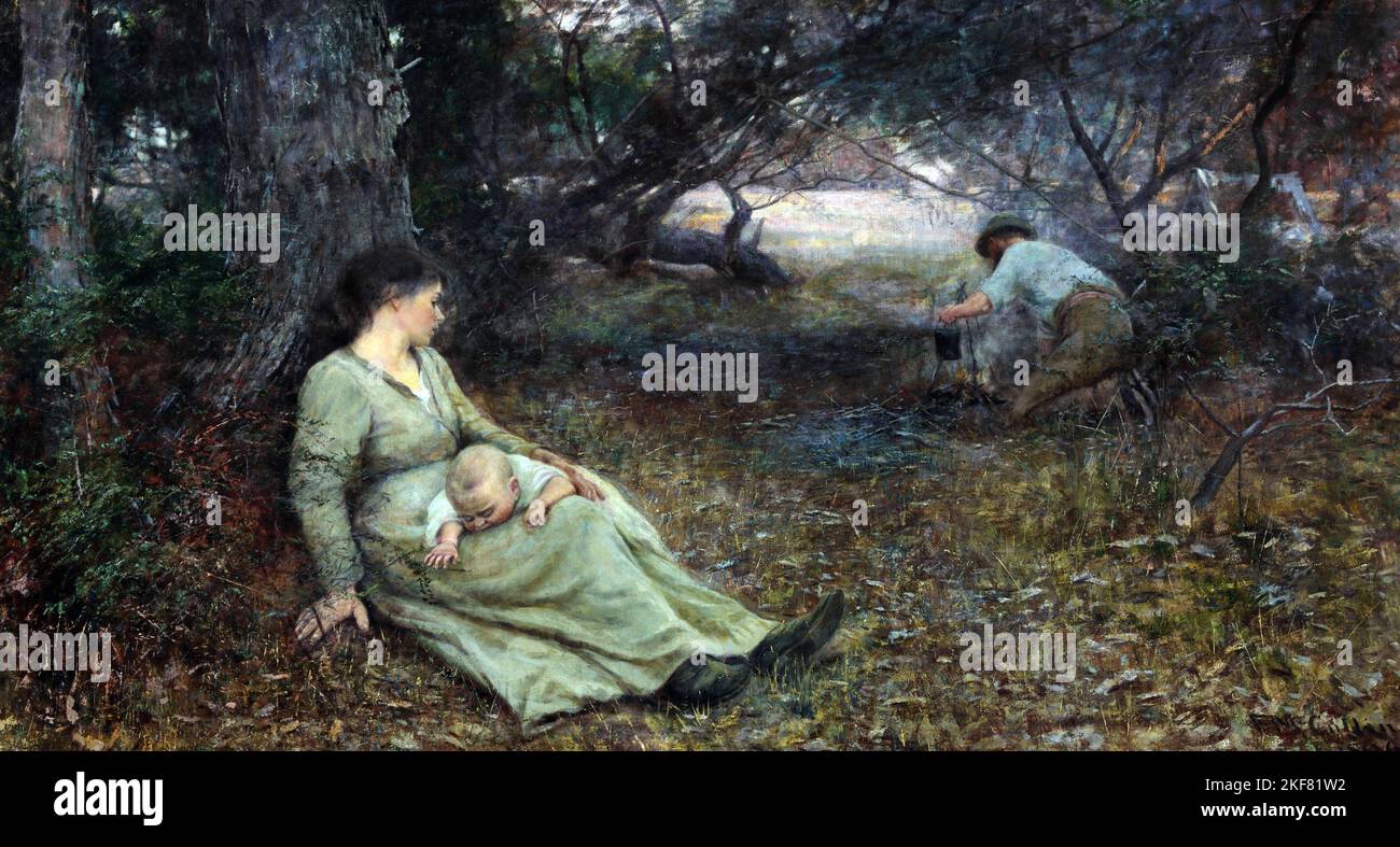 Frederick McCubbin; On the Wallaby Track; 1896; Oil on canvas; Art ...