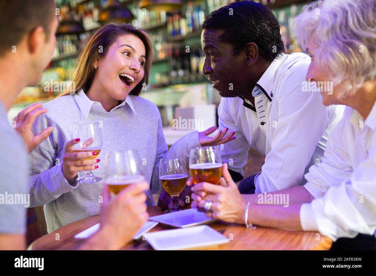 Happy diverse mexican people hi-res stock photography and images - Alamy
